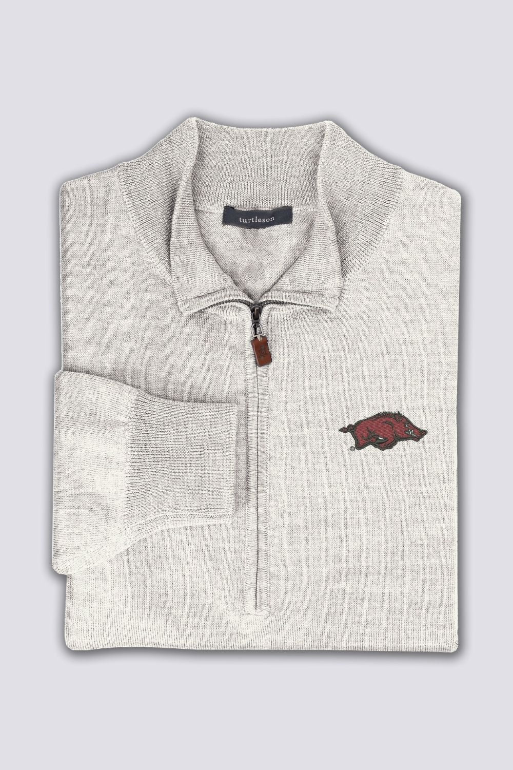 Arkansas Razorback Merino Quarter-Zip Sweater | Turtleson – turtleson